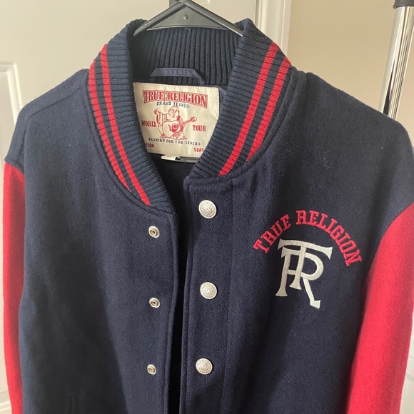 True Religion | Jackets & Coats | True Religion Varsity Jacket | Poshmark